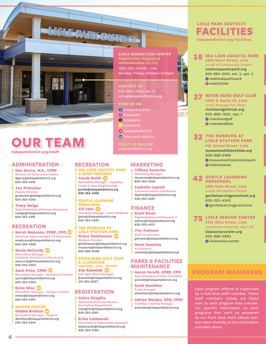 Lisle Park District's 2026 Summer Program Guide - Page 1