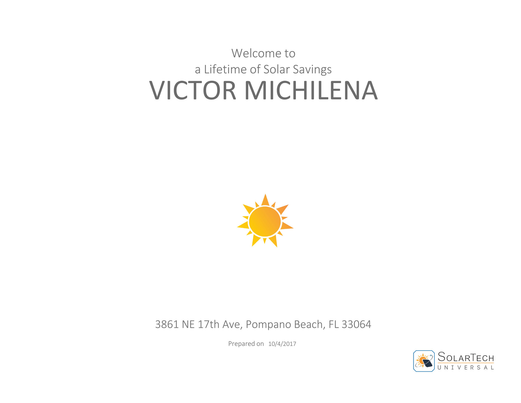 SolarTech Universal - Residential Proposal Victor - Page 1 - Created ...