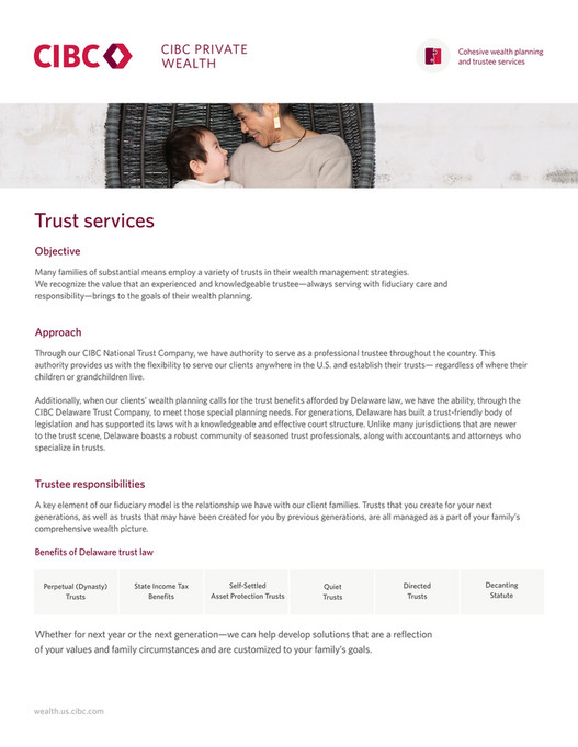 CIBC US - CIBC Private Wealth Trust Services - Page 1