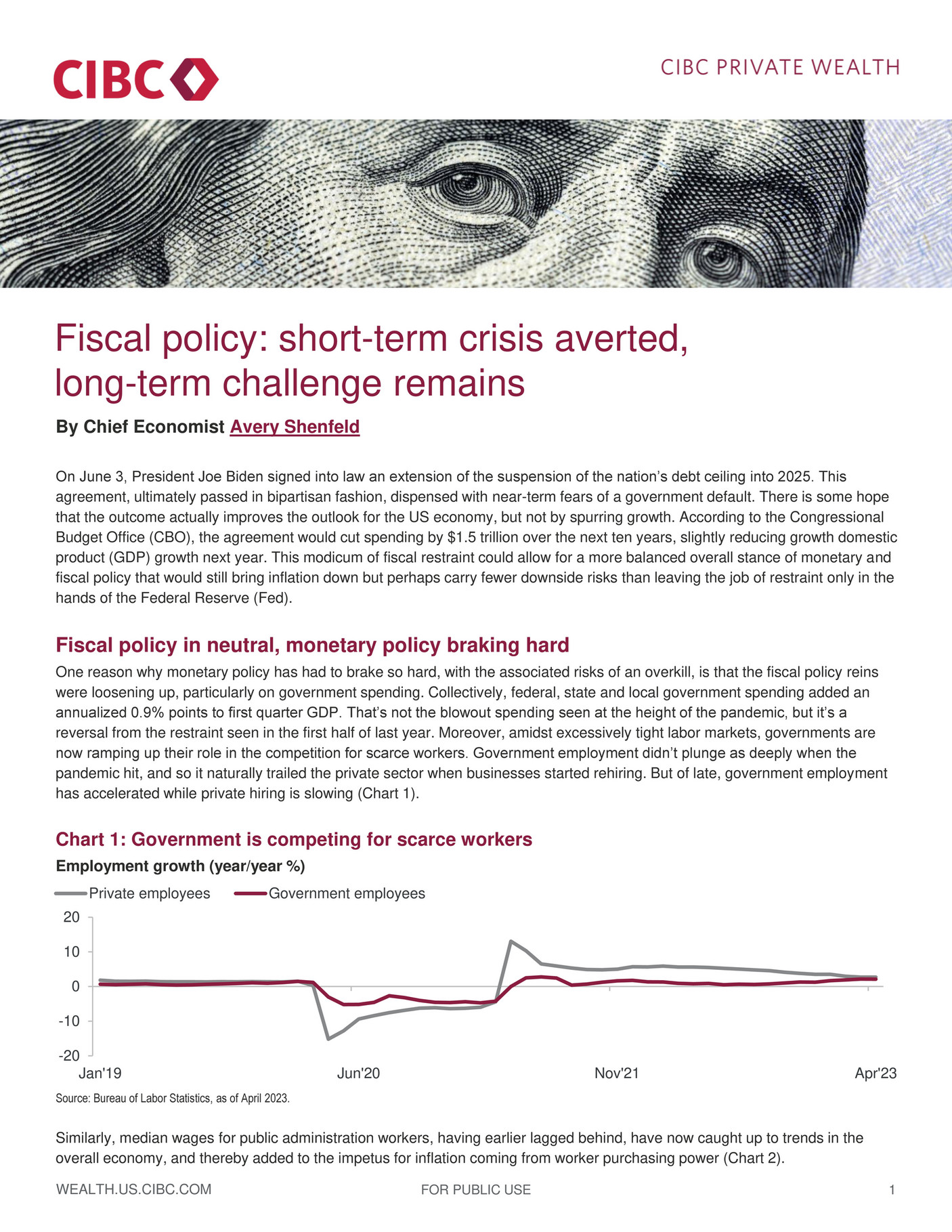 CIBC Private Wealth Management - Fiscal policy: Short-term crisis ...
