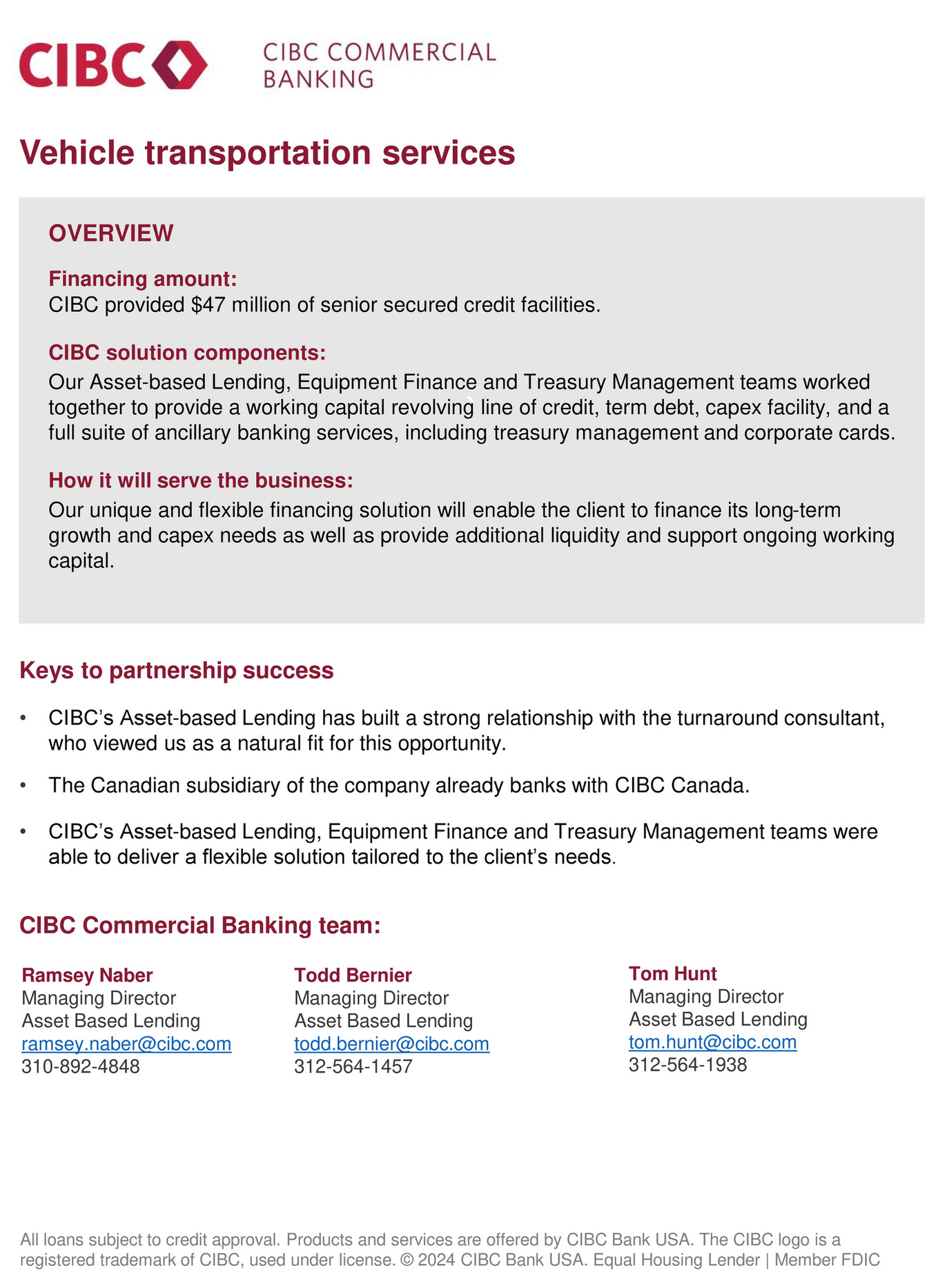 CIBC Private Wealth Management - Hanses Adkins case study brief - Page 1