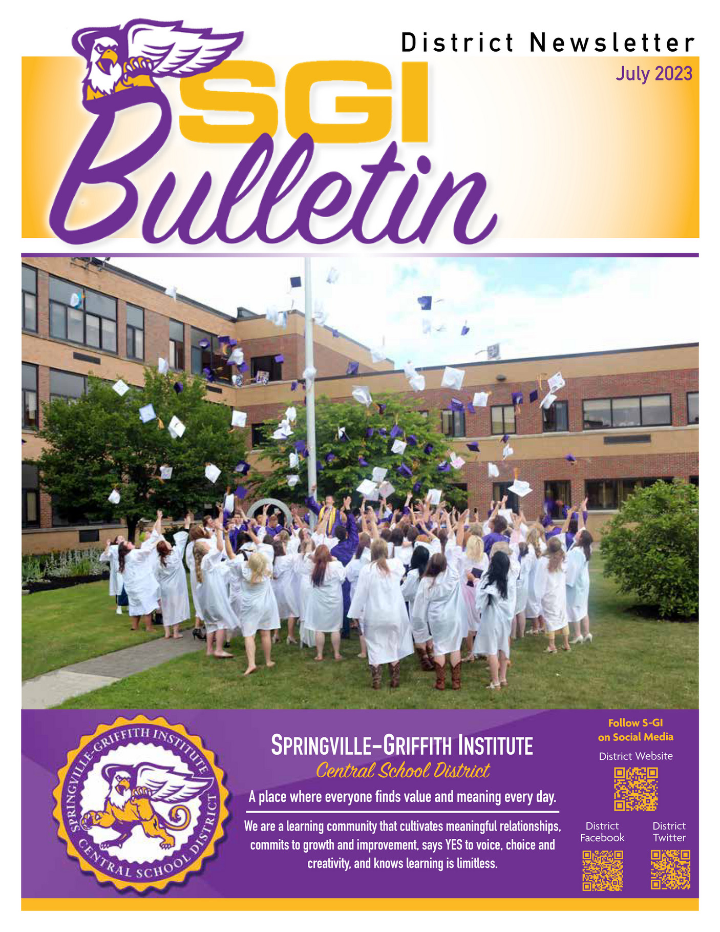 Springville-Griffith Institute Schools - SGI_NL_July2023_web - Page 1 ...