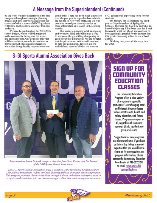 Springville-Griffith Institute Schools - SGI_NL_MidJan2025_web (1 ...
