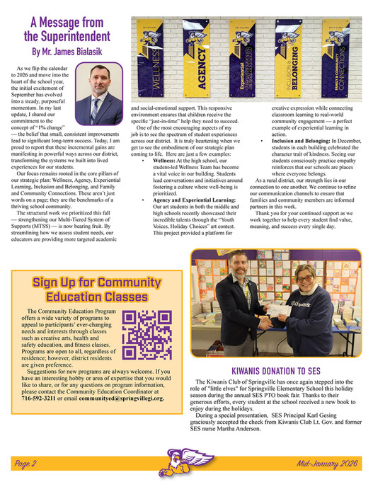 Springville-Griffith Institute Schools - 2026 SGI Winter Bulletin ...