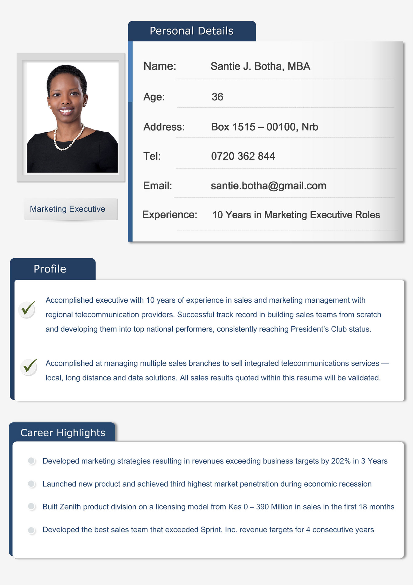 Brightedge - Santie_Botha_Curriculum_Vitae - Page 1 - Created with ...