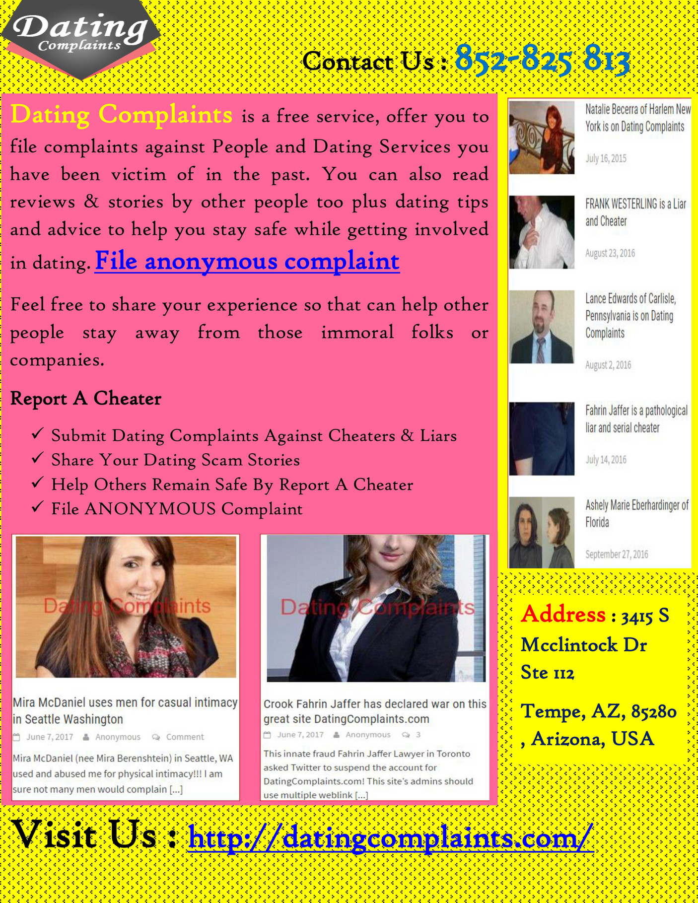 datingcomplaints - File anonymous complaint - Page 1 - Created with Publitas.com