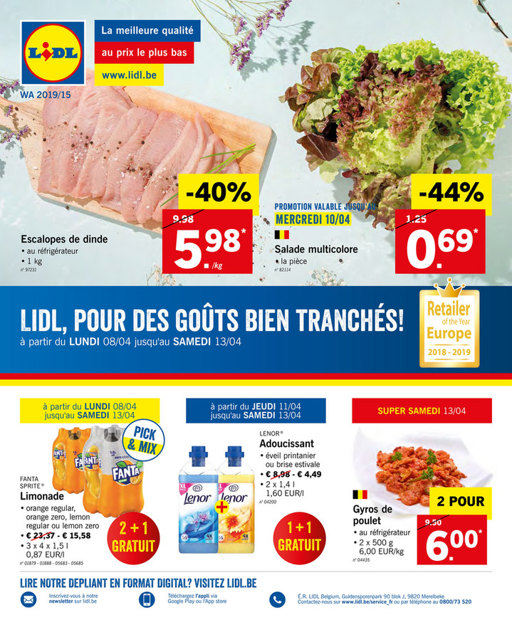 Folder Lidl - Promotions de la semaine 15