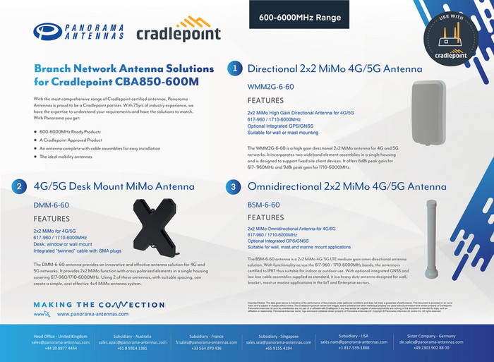 Panorama Antennas Ltd - Panorama Antennas Solutions (6-60) for ...