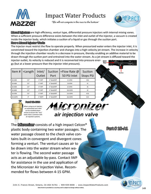 Impact Water Products - Impact Water Products 2018 Catalog - Page 148-149