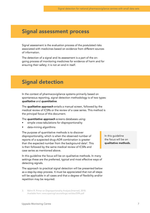 Uppsala Monitoring Centre - Signal detection for national ...