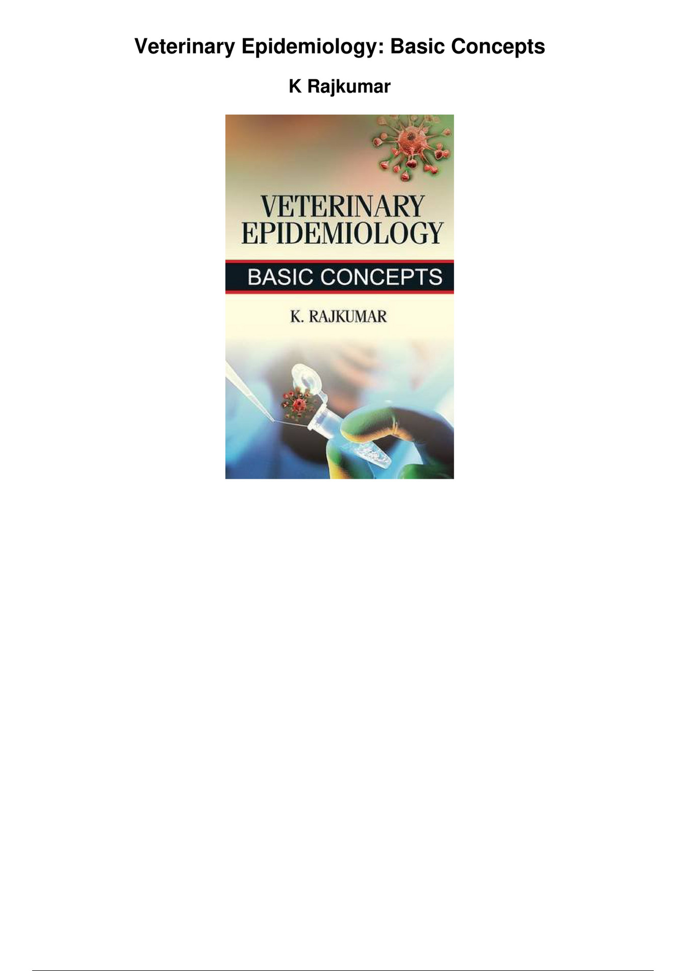 Forsythe - Veterinary Epidemiology Basic Concepts_PDF - Page 1 ... Forsythe - Veterinary Epidemiology Basic Concepts_PDF - Page 1 ...