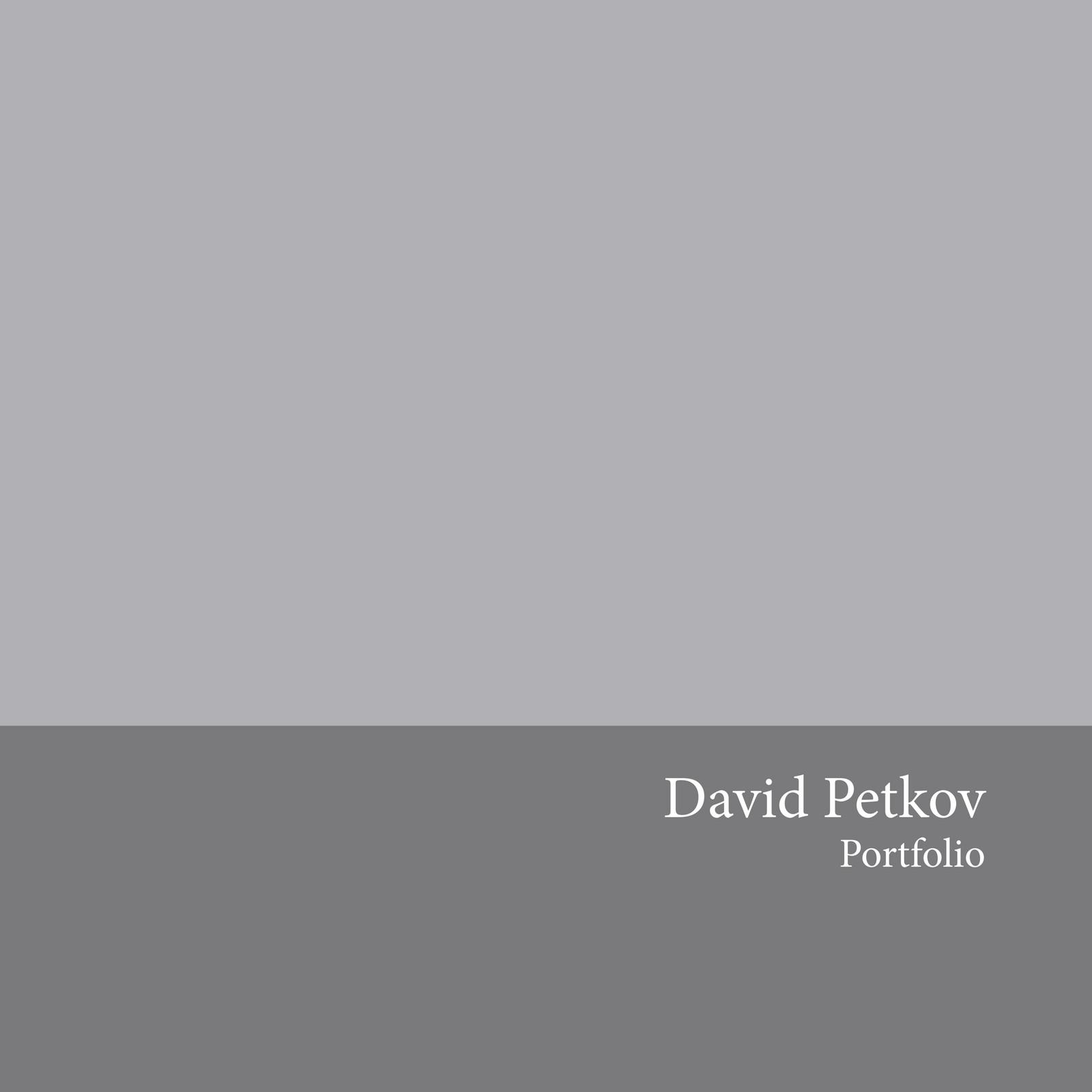 David Petkov Portfolio - Page 1 - Created with Publitas.com