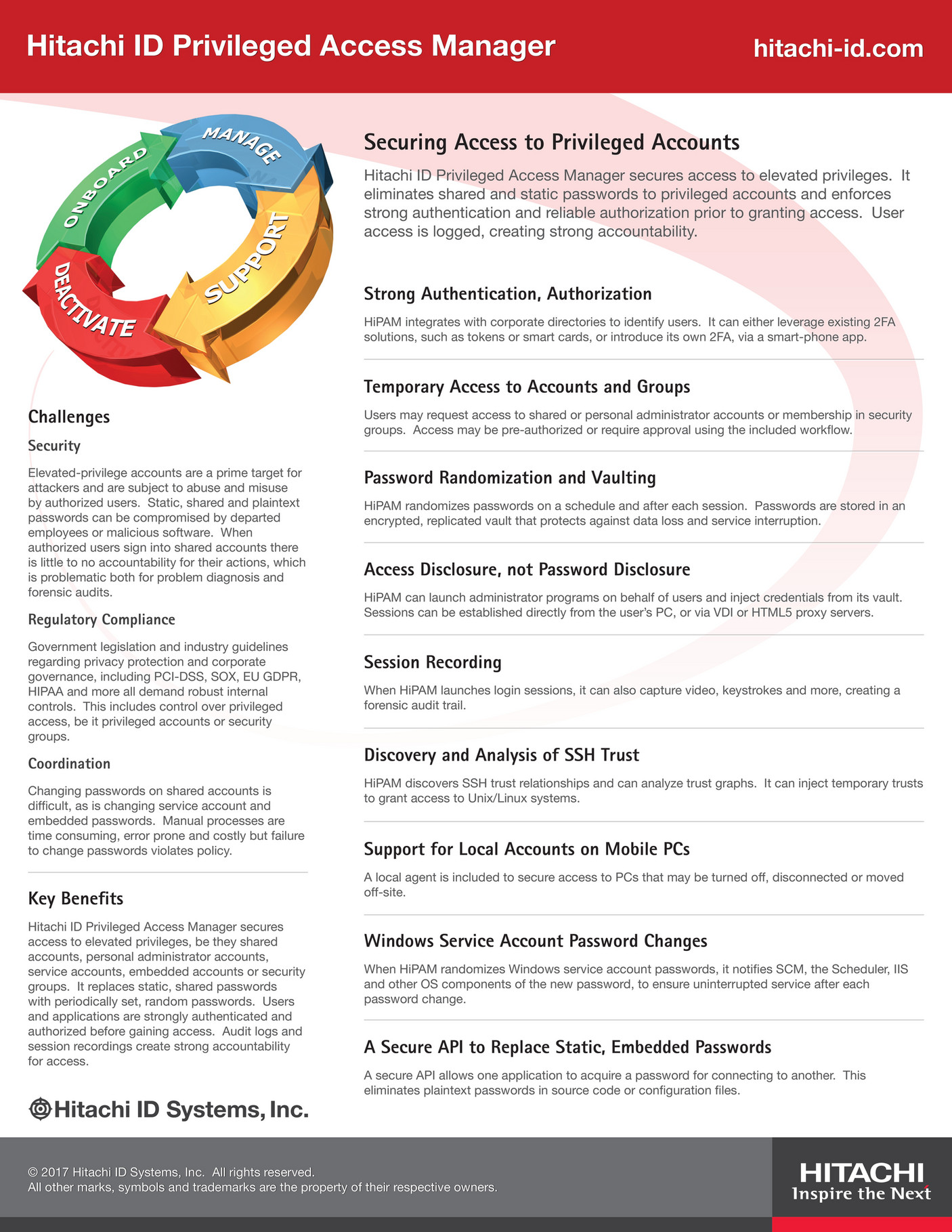 Hitachi ID - Hitachi ID Privileged Access Manager Brochure - Page 1 ...