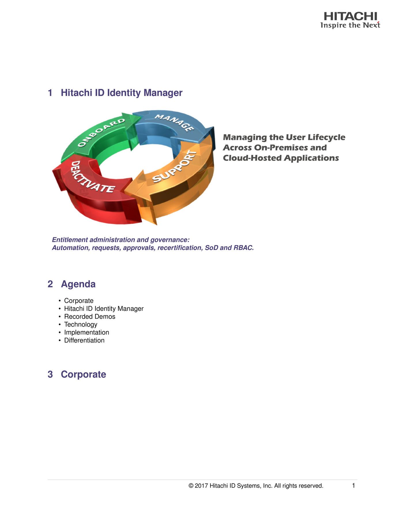 Hitachi ID - Hitachi ID Identity Manager - Page 1 - Created with ...