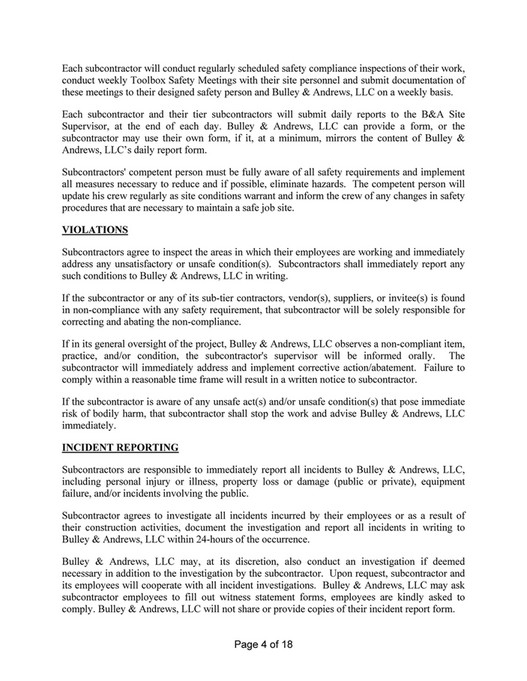 Bulley & Andrews - Bulley & Andrews Safety Manual July 2020 - Page 4-5 - Created with Publitas.com
