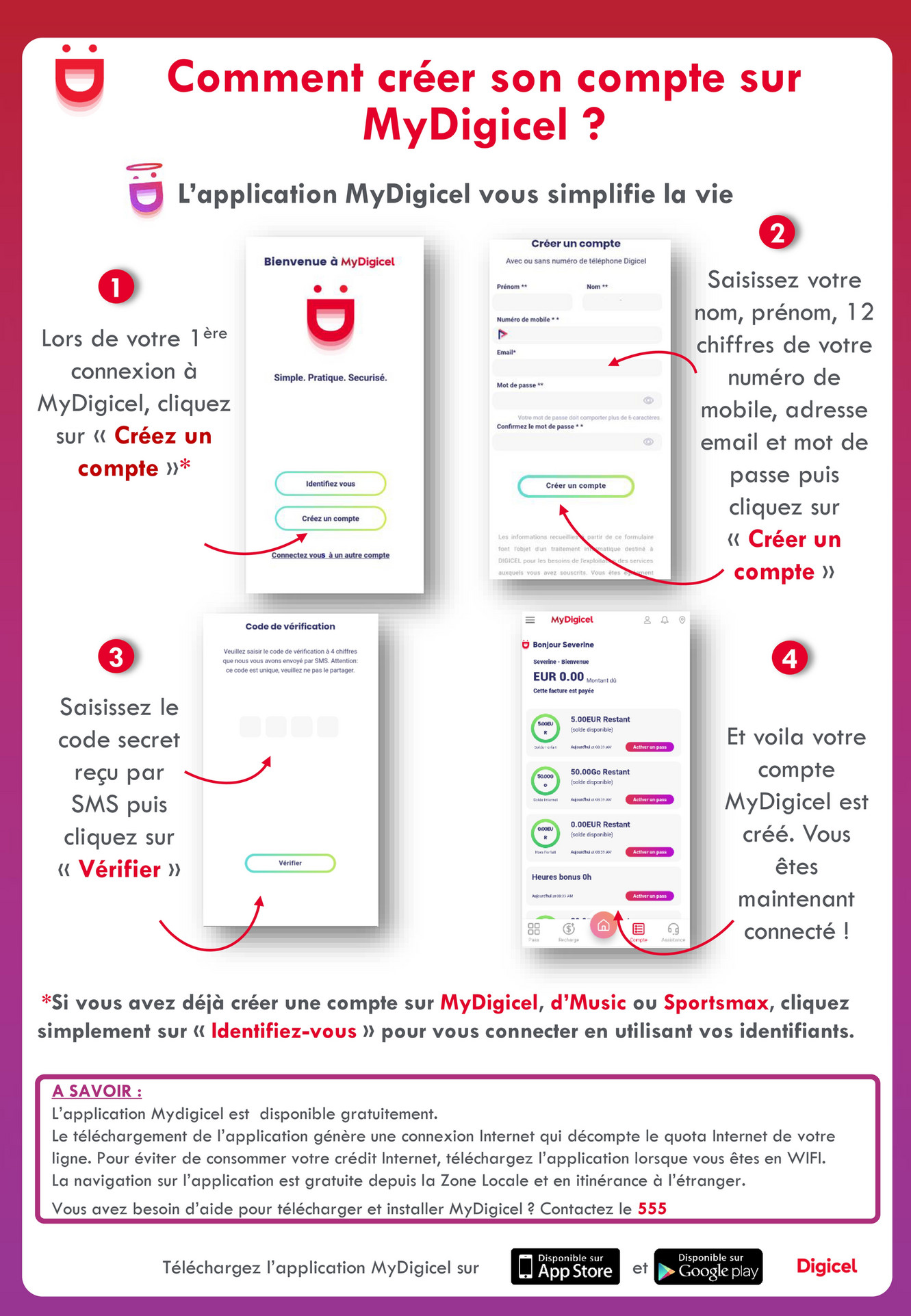 Digicel - Comment créer son compte sur MyDigicel ? - Page 1