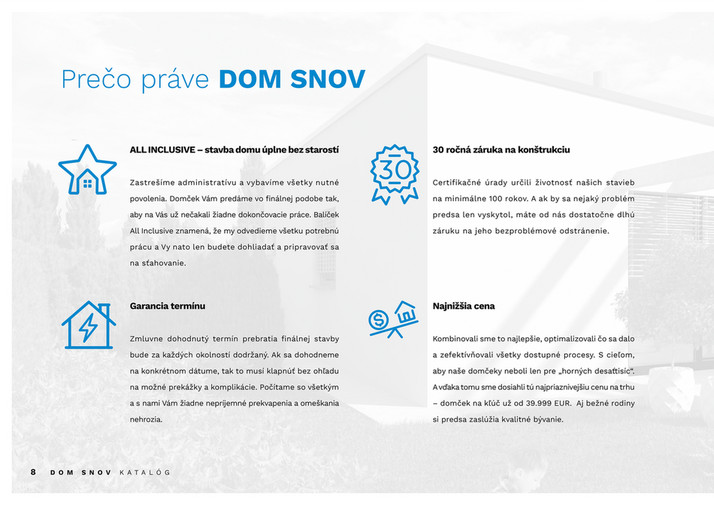 Dom Snov - Katalóg DOM SNOV - Strana 8-9 - Created with Publitas.com