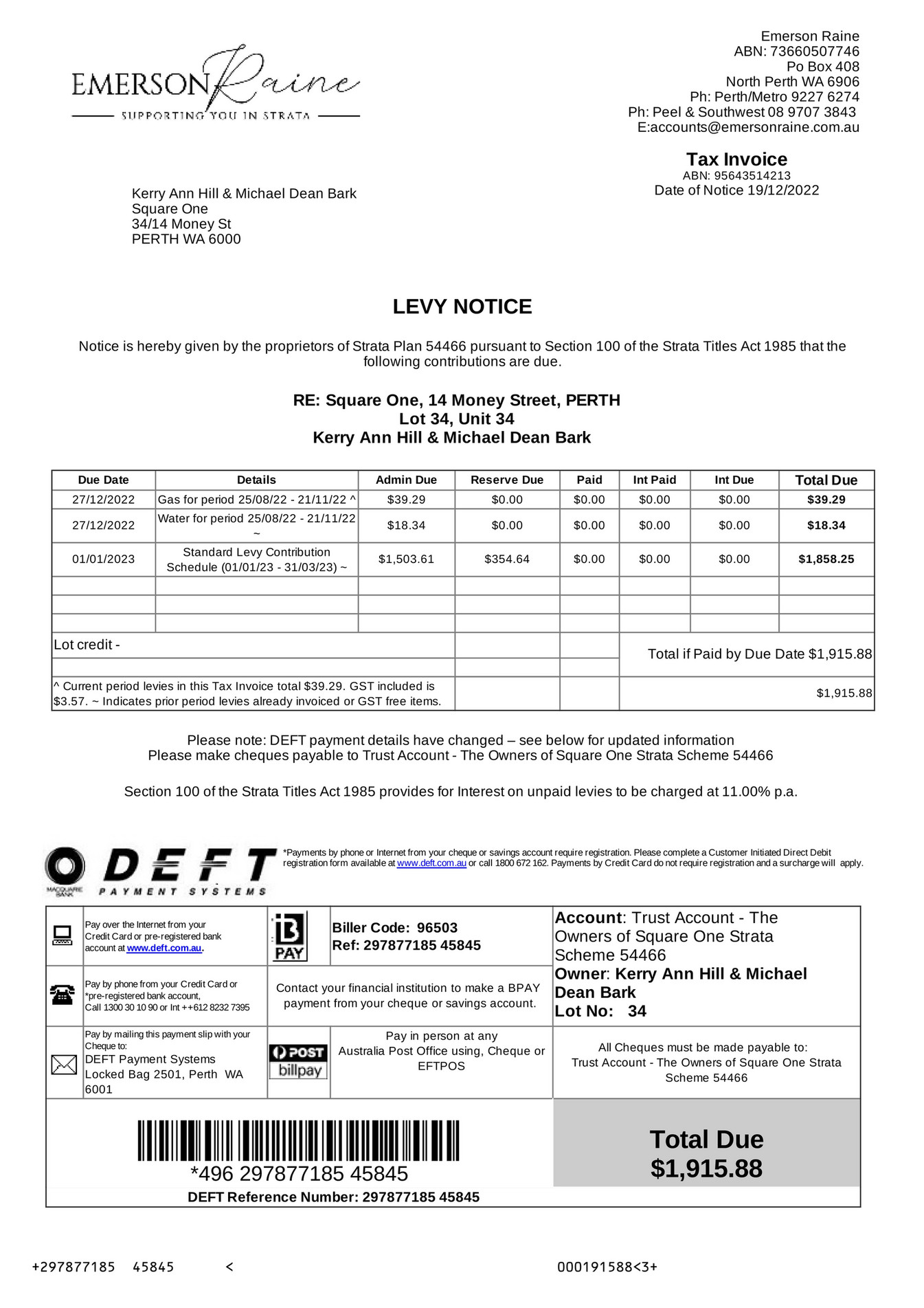 TeamIaconi - 34 - 14 Money St Levy Notice to 01-01-2023 - Page 1 ...