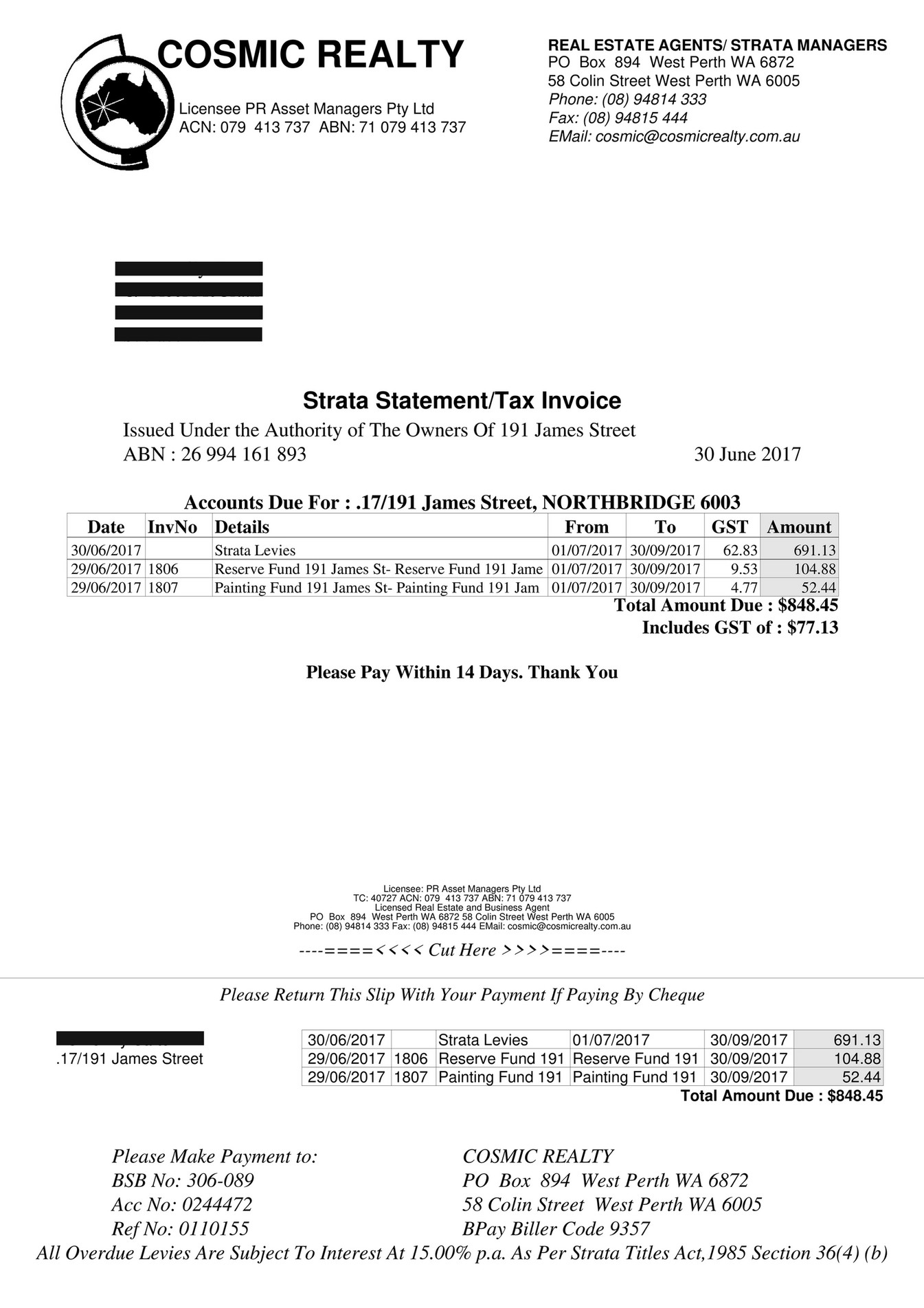 TeamIaconi - 191 James - Strata Levies - Page 1 - Created with Publitas.com