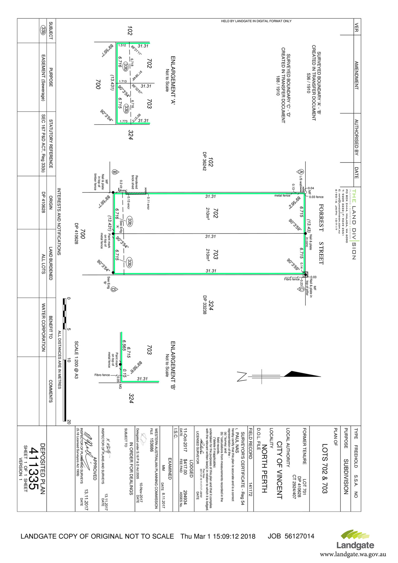 TeamIaconi - 107a Forrest - Survey Strata Plan - Page 1 - Created with ...