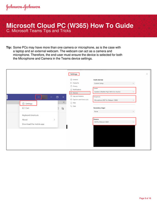 JNJ Appstore - W365 Cloud PC How To Guide - ENG - Page 9 - Created with Publitas.com