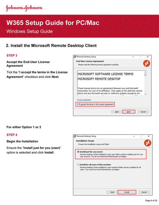 JNJ Appstore - W365 Cloud PC Setup Guide - Page 6 - Created with Publitas.com