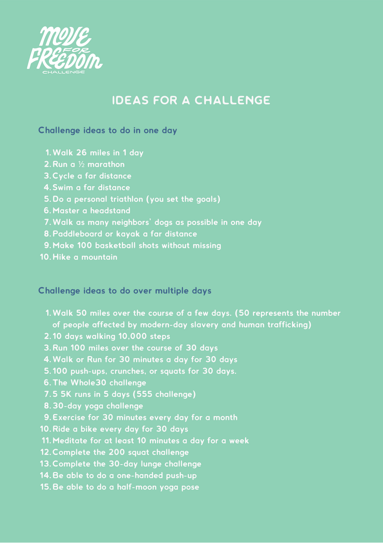 Creative Life Foundation - MFFC Ideas for a challenge - Page 1 ...