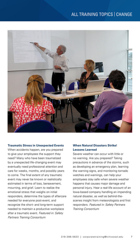 Kirkwood Community College - Kirkwood Corporate Training Topic Catalog ...