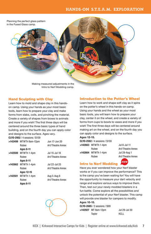 KICK Summer Camps 2024 Brochure - Page 6-7