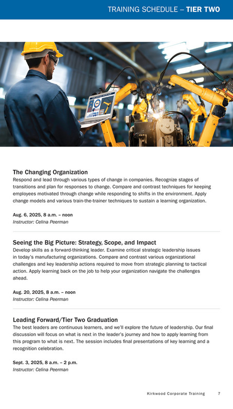 Kirkwood Community College - Corporate Training Leadership in ...