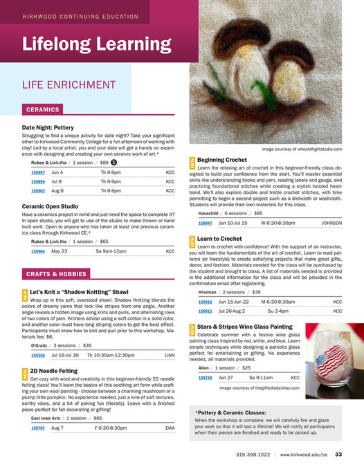 Kirkwood Community College - Kirkwood Continuing Education - Summer ...