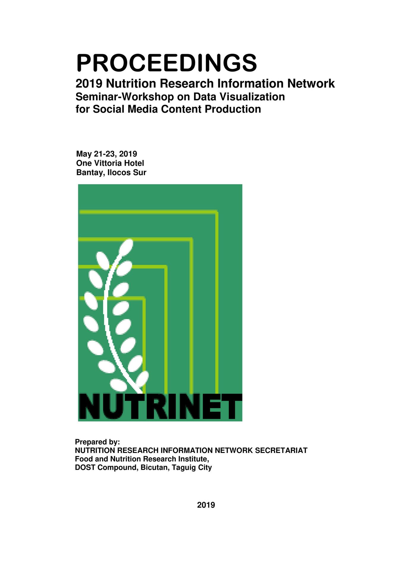 NUTRINET - Proceedings - Seminar on Data Visualization - Page 2-3 ...