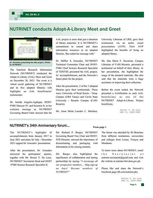NUTRINET - NLvol28no2 - Page 4-5 - Created with Publitas.com