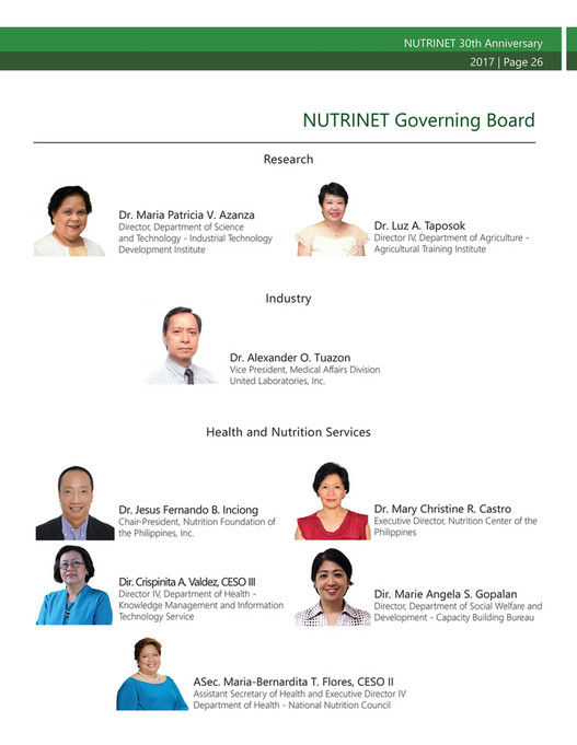 NUTRINET - NUTRINET 30th Anniversary Souvenir Program - Page 32-33 ...