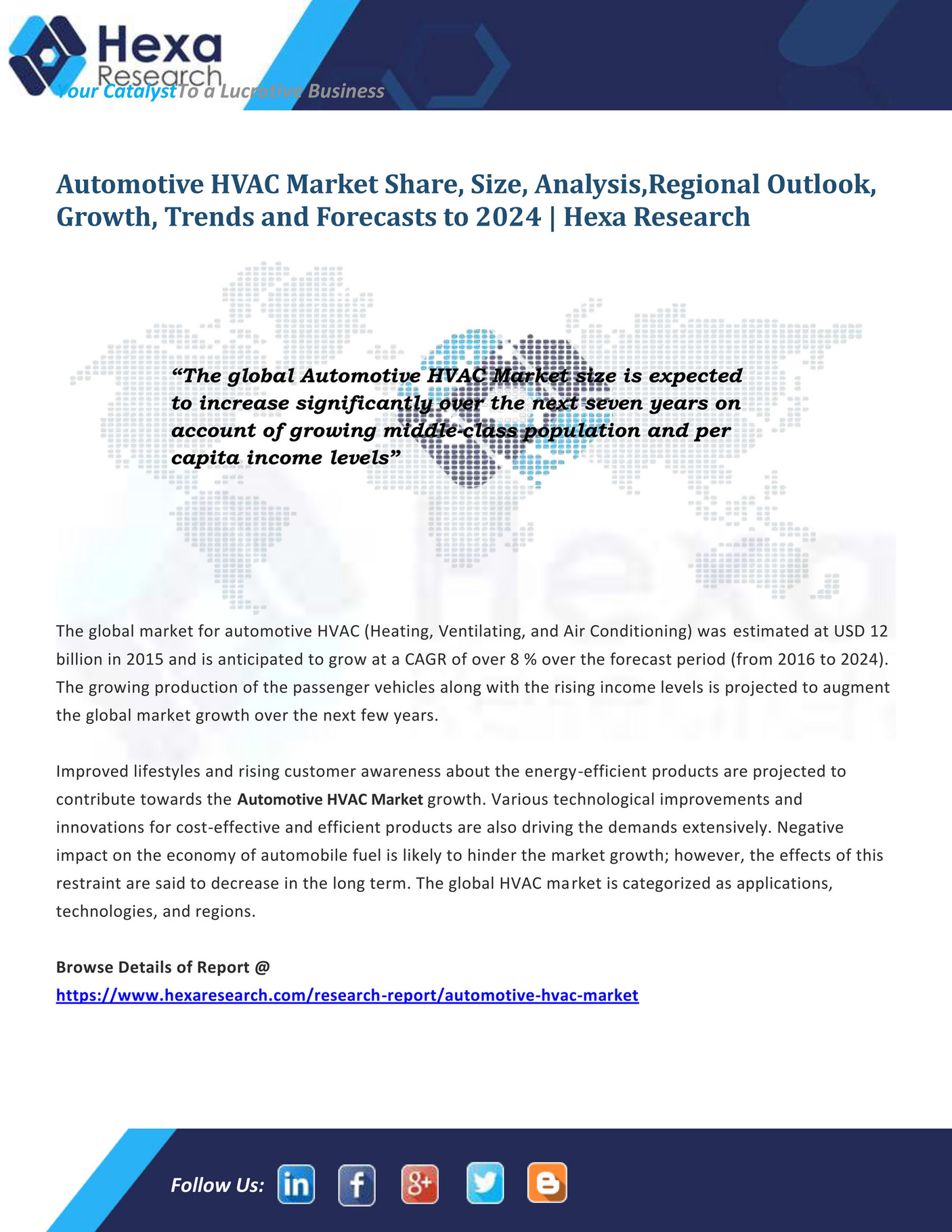 Grand View Research - Automotive HVAC Market Research Report - Page 1 ...