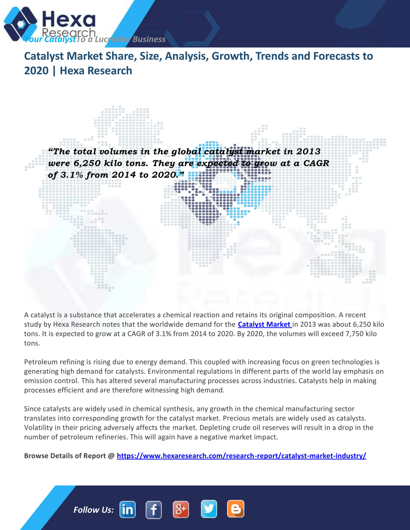 Grand View Research - Catalyst Market Will be Valued at USD 27 Billion ...