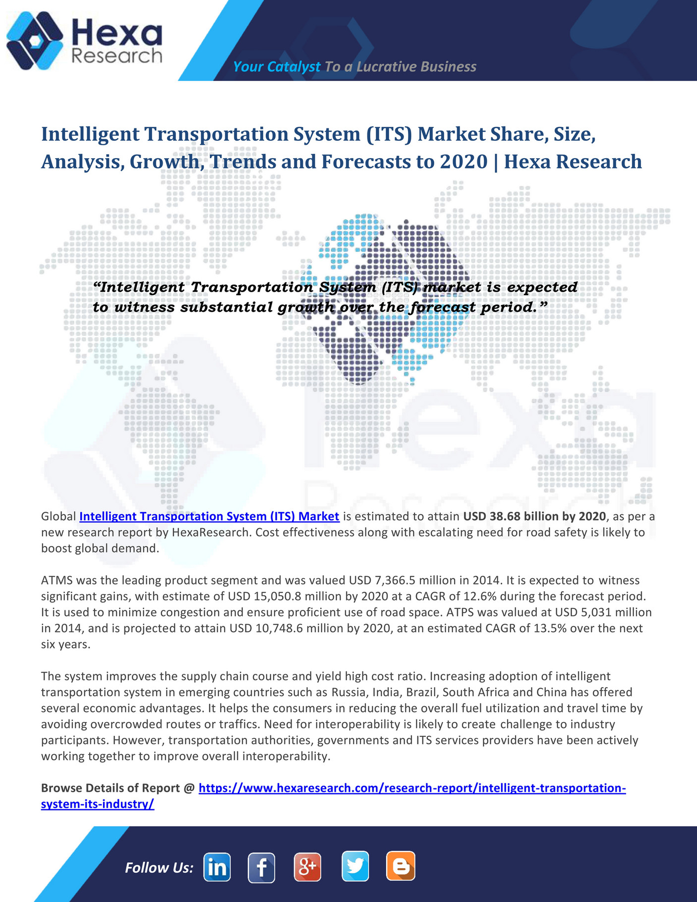 Grand View Research - Worldwide Intelligent Transportation System ...