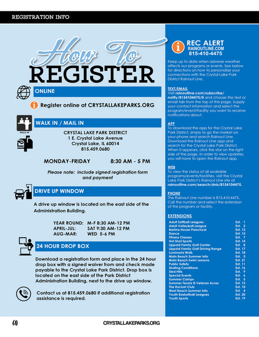 CLPD Fall Activity Guide - Page 62-63