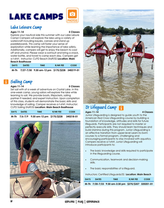 CLPD Summer Camp Guide 2026 - Page 18-19