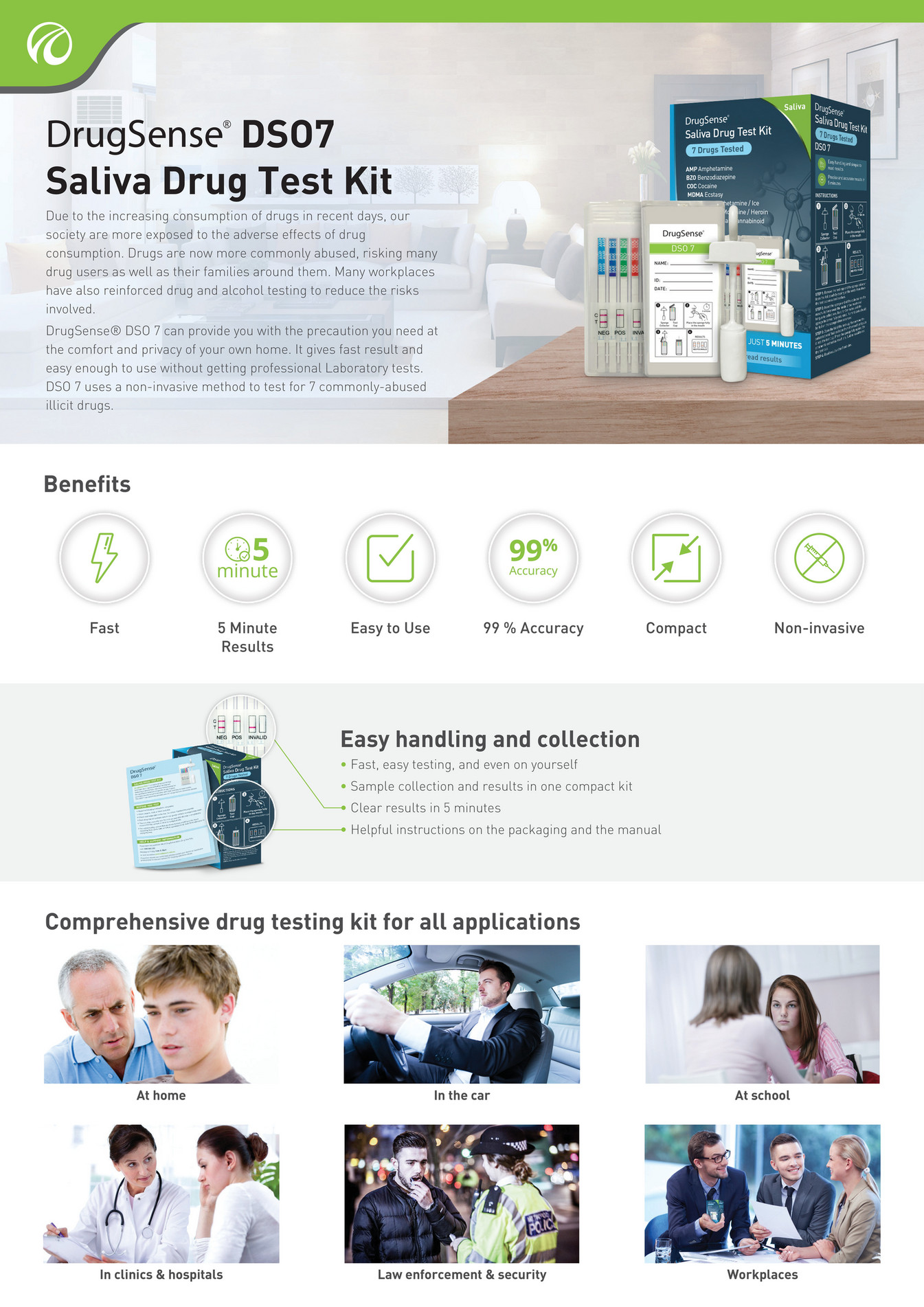 DrugSense DSO7 Saliva Drug Testing Kit Fact Sheet - Page 2 - Created ...