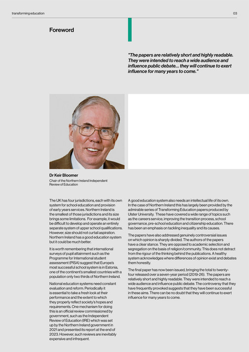 Integrated Education Fund - Transforming Education - Northern Ireland ...