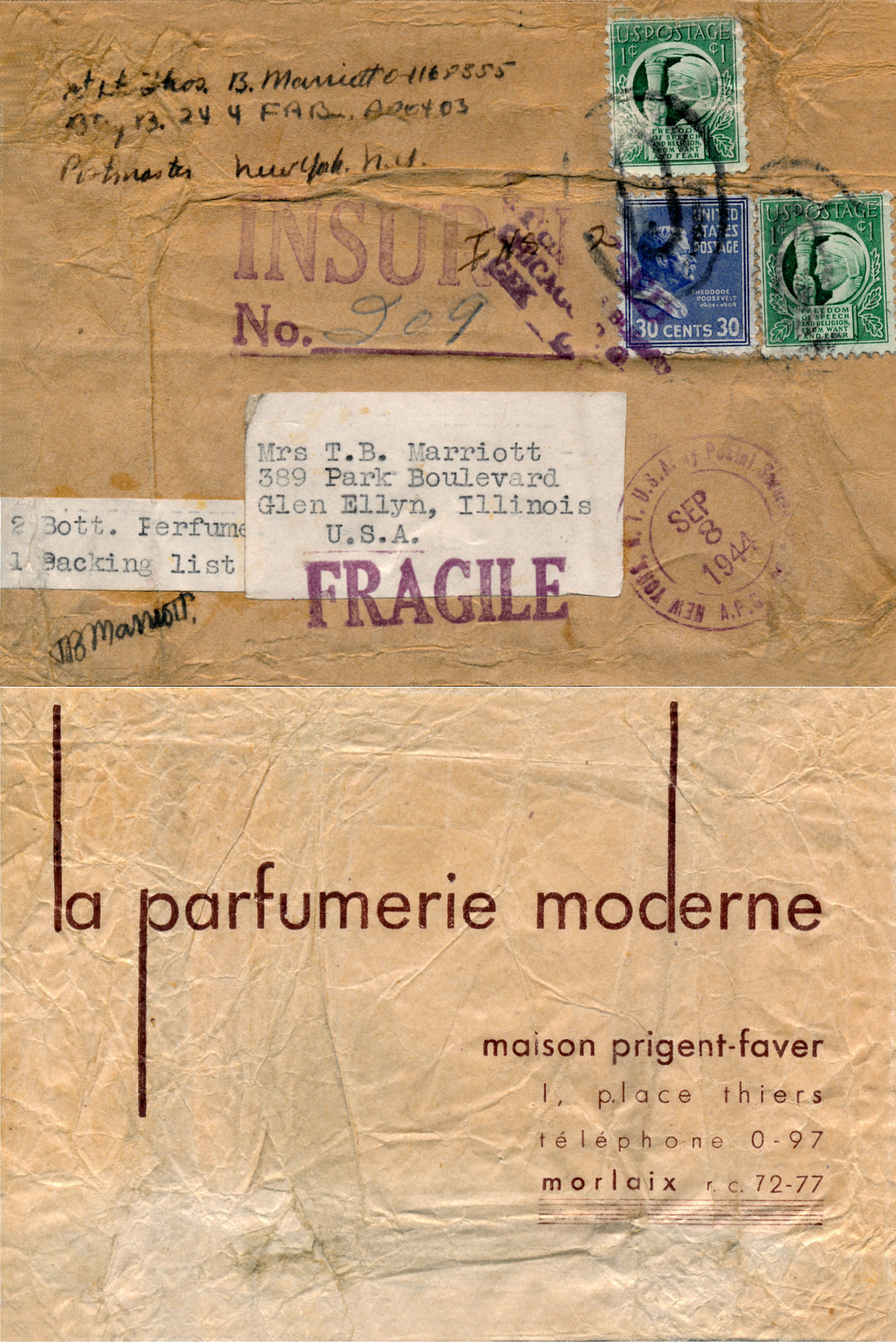 244thfieldartillerybattalion.com - -1944 September 8 - Perfume Shipping ...