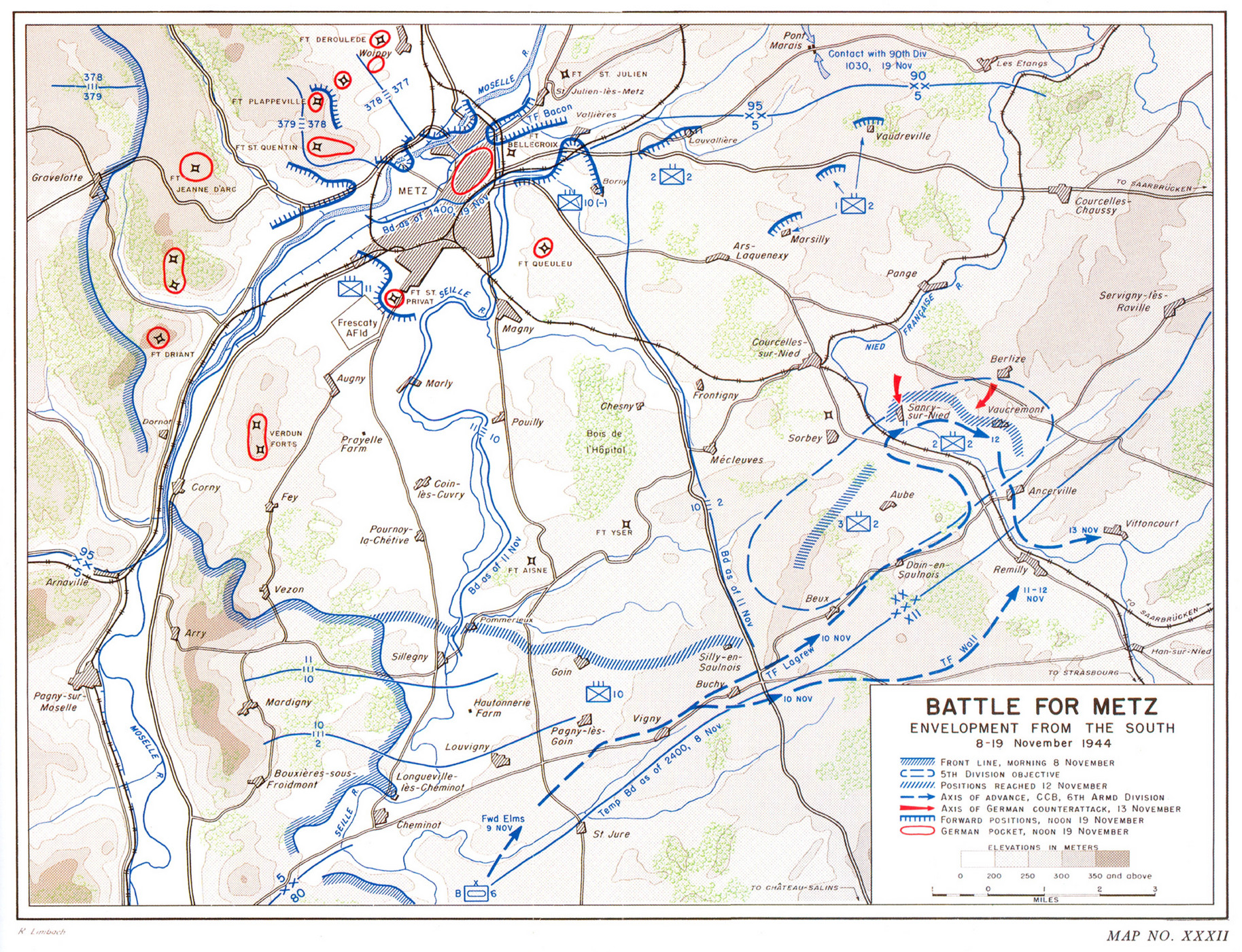 244thfieldartillerybattalion.com - Battle For Metz, Envelopment From ...
