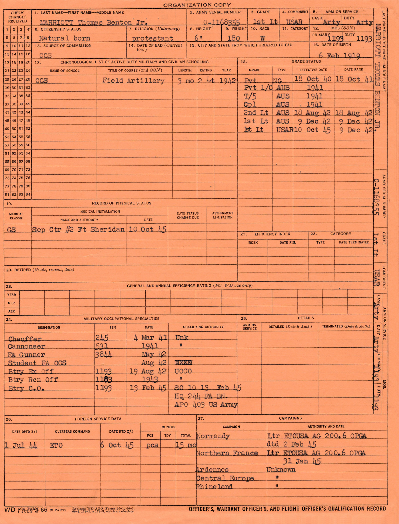 Fillable Enlisted Records Brief Form - Printable Forms Free Online