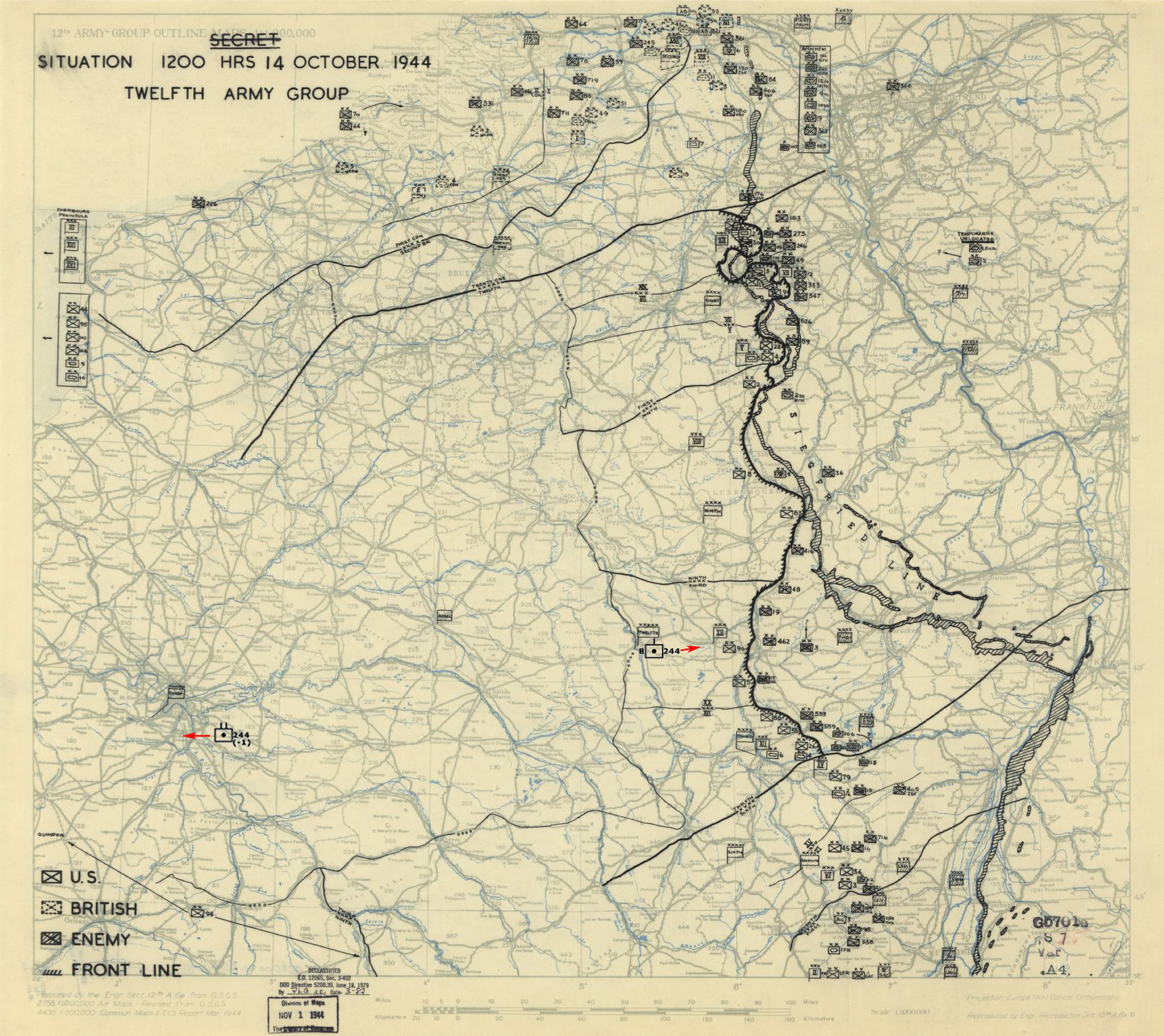 244thfieldartillerybattalion.com - 14th October 1944 HQ Twelfth US Army ...