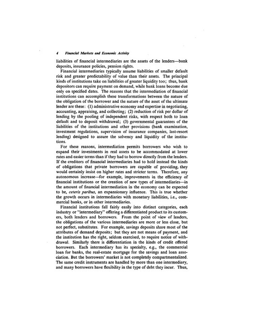 My publications - Commercial Banks as Creators of "Money" (Tobin, 1963 ...