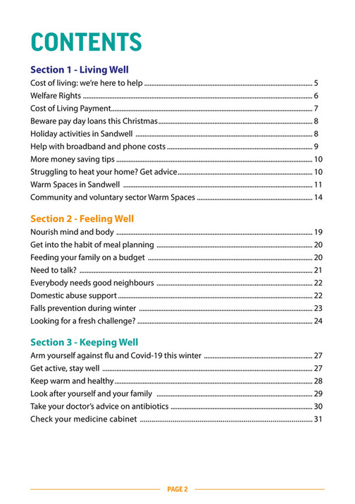 Renaissance Creative - 23394 - Sandwell Cost Of living booklet - Page 2 ...