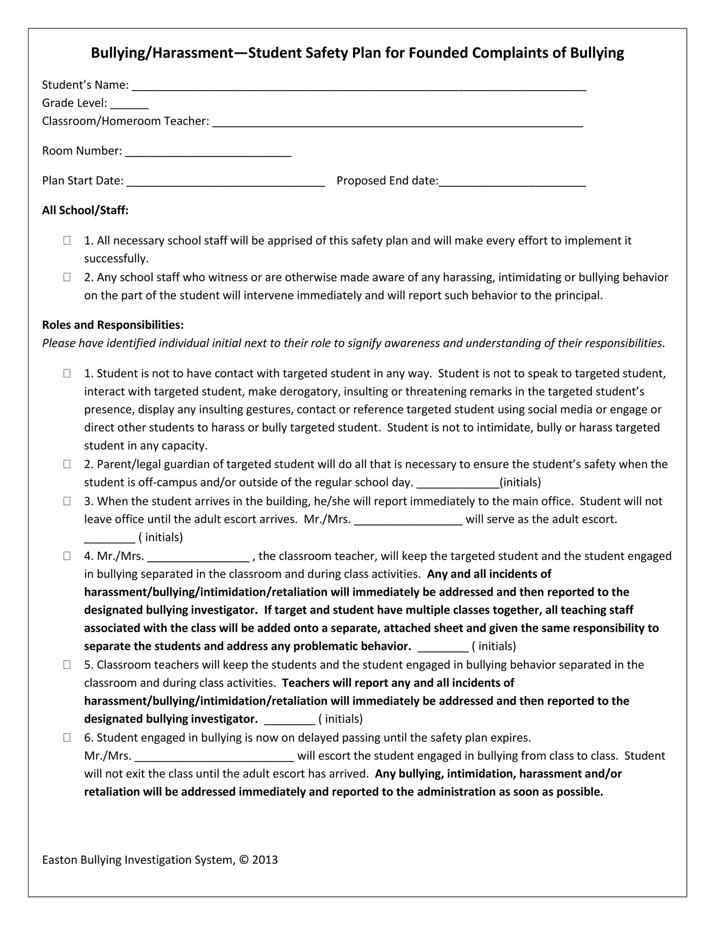 My Publications Reilly Student Safety Plan Post Page 2 Created 