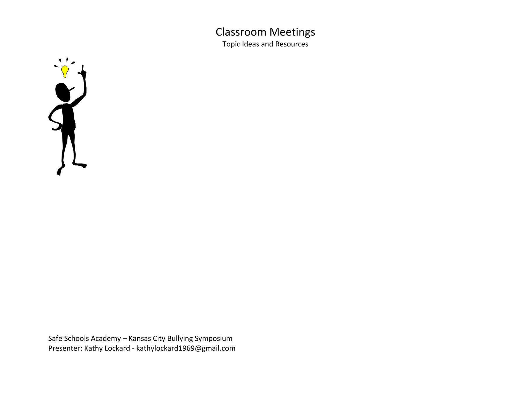 My publications - Classroom Meetings Handout1 - Page 1 - Created with ...