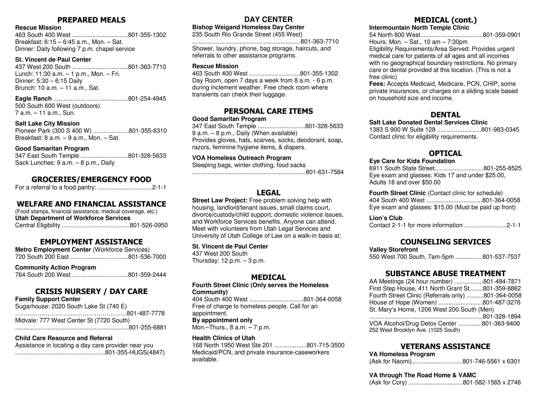 My publications - Homeless Resource List - Page 1 - Created with ...